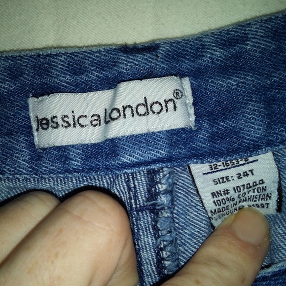 Jessica London | Skirts | Vintage Jessica London Blue Jean Skirt Size ...